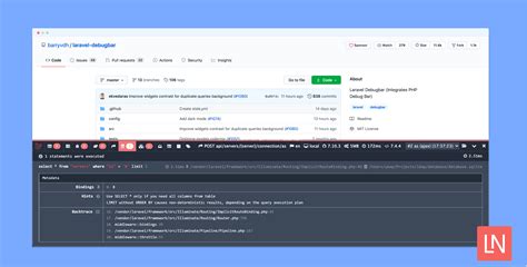 PHP Debugbar Integration For Laravel