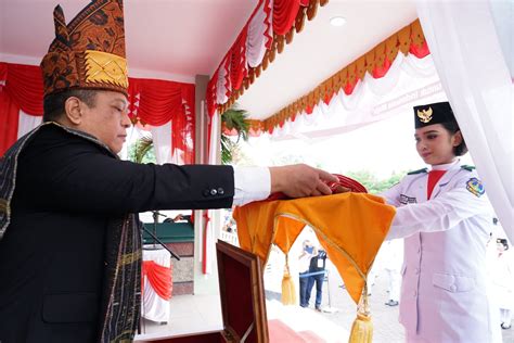 Pj Wali Kota Tebing Tinggi Inspektur Upacara HUT Ke 78 Kemerdekaan RI