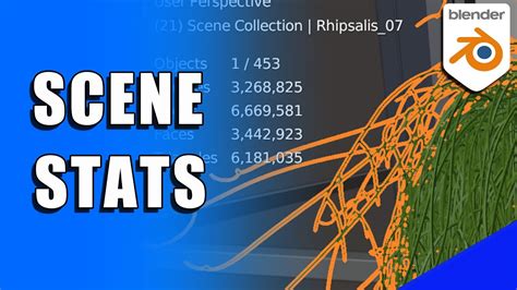 How To See Poly Count And Vertex Statistics In Blender Brandon S Drawings