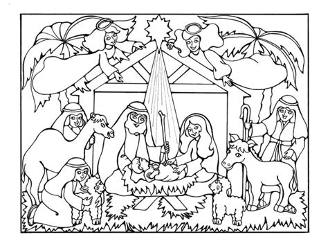 Coloriage crèche 30 dessins à imprimer gratuitement