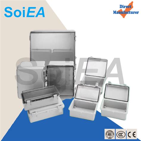 ABS PC IP67 Hinged Plastic Enclosure Waterproof Junction Box Power