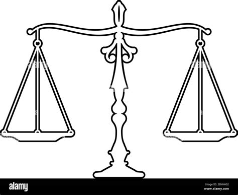 Juez Gavel escalas de Justicia icono Ilustración vectorial Imagen