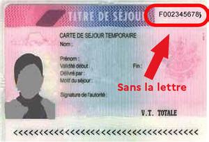 Décrypter 99 imagen ou se trouve le numero de la carte de sejour fr