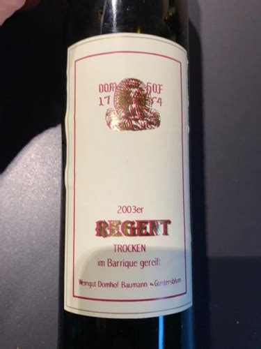 Weingut Domhof Regent Trocken Vivino US