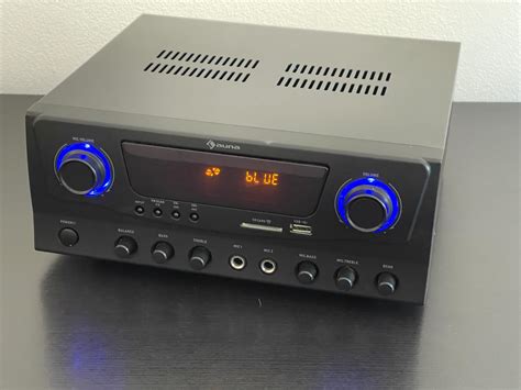 Auna 2 BT HiFi zesilovač RMS 2 x 50 W BT USB SD Mikrofon Aukro