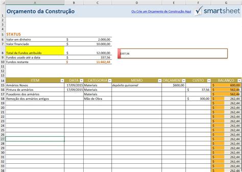 Planilha de Orçamento de Obra Download Grátis Das Planilhas TC