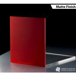 3mm Red Frosted Acrylic Cut To Size Sheet Plastics