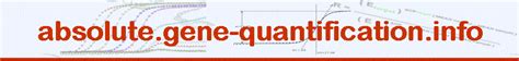Gene Quantification Absolute Quantification Using Real Time Rt Pcr