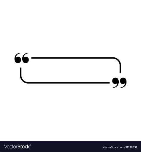 Quote Text Box On White Background Royalty Free Vector Image