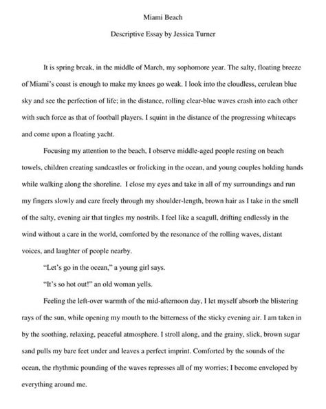 13 Best Descriptive Essay Examples And Templates