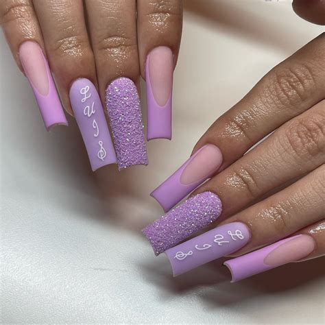 40 Coffin Lavender Nails That Will Turn Heads Nail Designs Daily