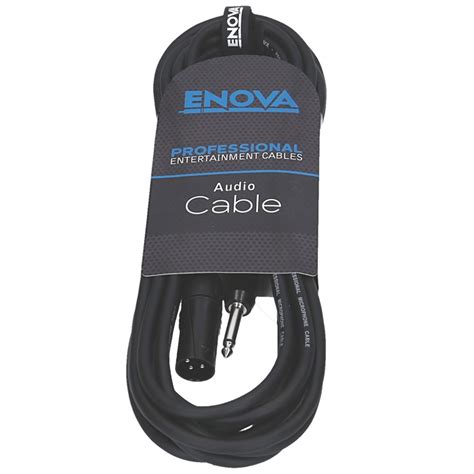 ENOVA Cavo Per Microfono Sbilanciato Da 0 5 Metri XLR Maschio A Jack
