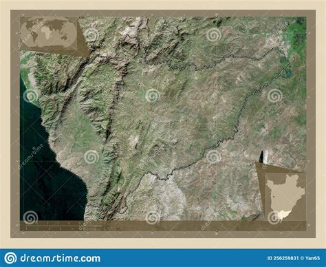 Makamba Burundi High Res Satellite Capital Stock Illustration