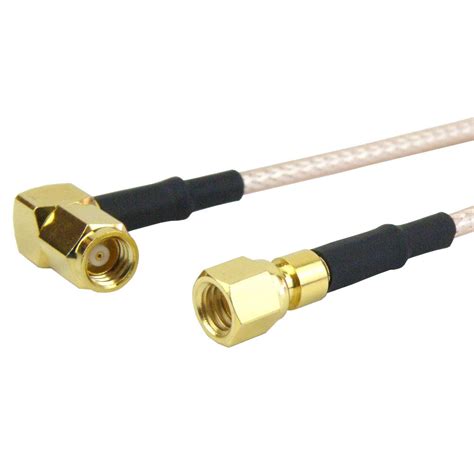 SMC Plug Male To RA SMC Plug Male Cable RG316 Coax Up To 3 GHz In
