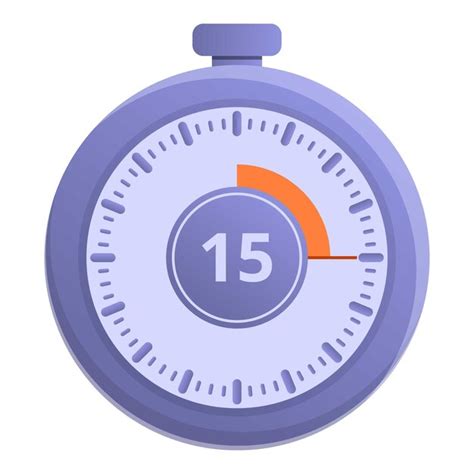 Vector de dibujos animados de icono de reloj cronómetro tiempo de