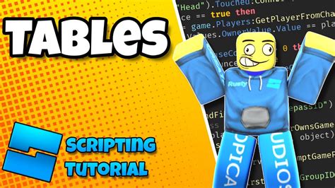 Beginner Scripting Tutorial 2023 8 Tables YouTube