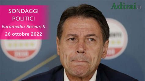 Ultimi Sondaggi Politici 26 Ottobre 2022 Euromedia Research