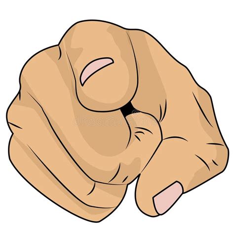 Hand Shows An Index Finger Stock Vector Illustration Of Association