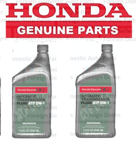 Pack Of Genuine Honda Atf Dw Automatic Transmission Fluid
