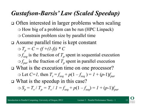 3 parallel performance theory 1