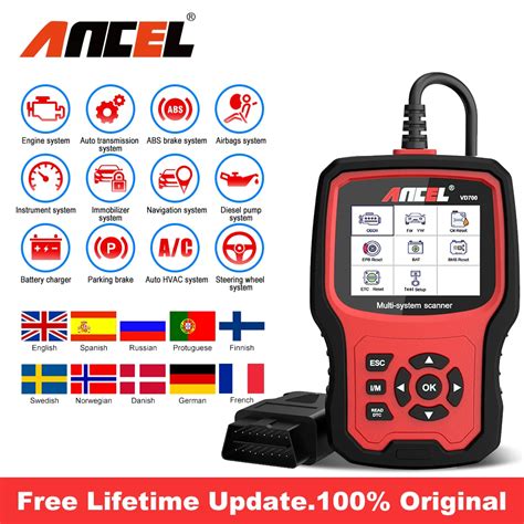 Ancel Vd Alle System Obd Scanner F R Vag Vw Audi Tpms L Abs Epb D
