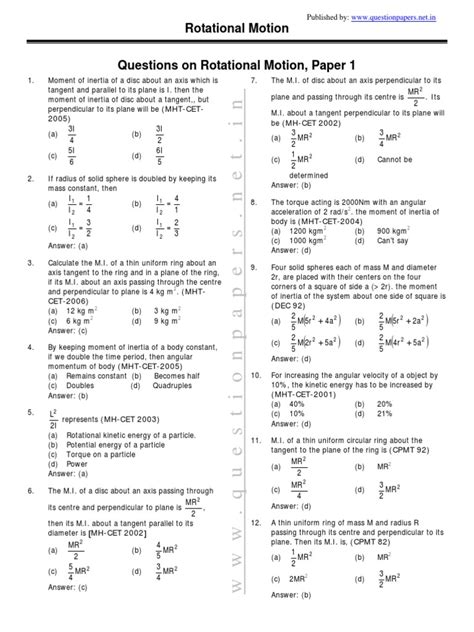 iit physics pdf pdf rotation around a fixed axis torque