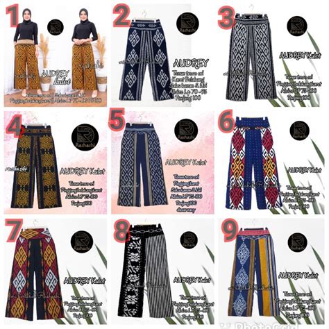 Jual CELANA KULOT TENUN Batik Wanita Premium Tenun Troso Batik Cantik