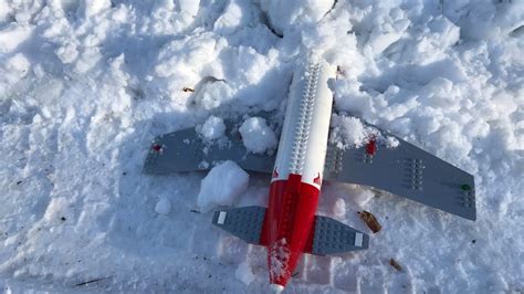 Lego Plane Crash Into Snow Youtube