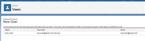 How To Reset A Salesforce User S Password Screenshots