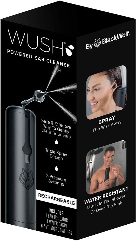 BlackWolf Wush Powered Ear Cleaner Black WUSH0106 Best Buy