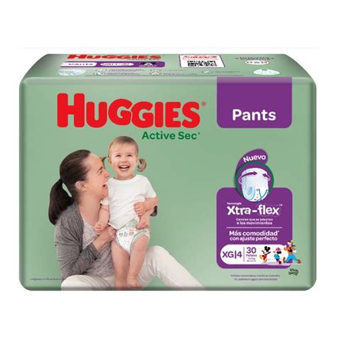 Pañales Huggies Active Sec Pants Talla Xg 25 Und Paq
