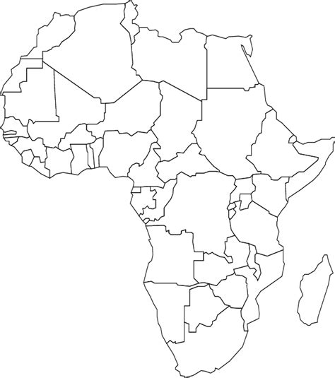 Blank Printable Map Of Africa