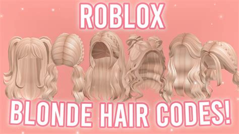 Aesthetic BLONDE HAIR CODES WITH CODES LINKS ROBLOX BLOXBURG