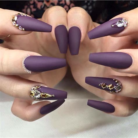 Dise Os De U As Acrilicas Moradas Disenos De Unas Acrilicas Moradas