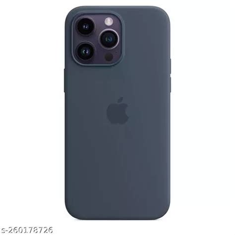 Apple IPhone 14 Pro Max Silicone Case With Mag Safe In Blue Color
