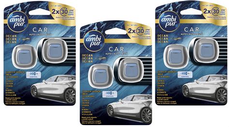 AMBI PUR CAR Odświeżacz zapach zawieszka do samochodu auta ocean za 104