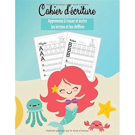 Cahier d écriture Apprenons à écrire les lettres et les chiffres