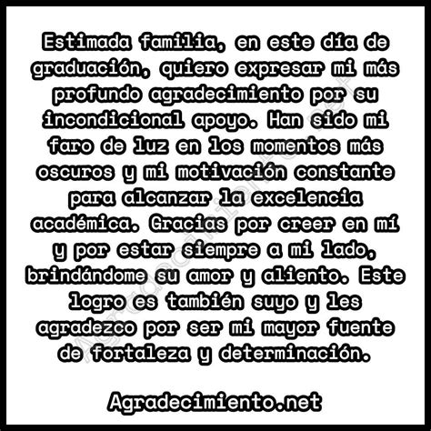 Palabras de Agradecimiento por Mi Graduación