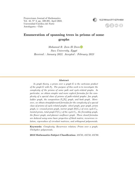 pdf enumeration of spanning trees in prisms of some graphs