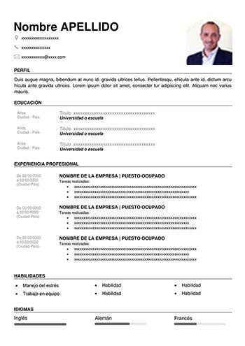 Plantillas De Curriculum Vitae Para Rellenar Gratis Plantillas De