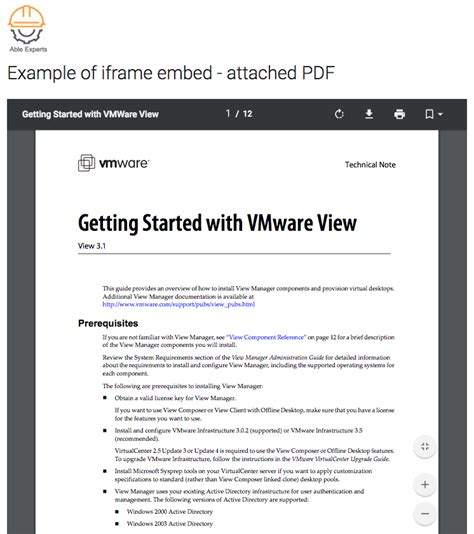 embed a pdf inside a document kaseya