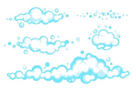 Juego de espuma de jabón de dibujos animados con burbujas Espuma azul