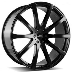 24 Azad Wheels AZ Reign Gloss Black XL Cap Rims AZ088 2