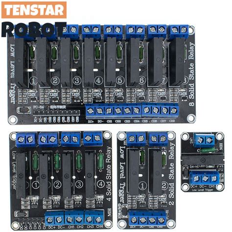 Low Level 5V 1 2 4 8 Channel Solid State Relay Module SSR G3MB 202P