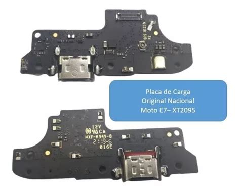 Placa De Carga Original Nacional Moto E7 Xt2095 Parcelamento Sem Juros