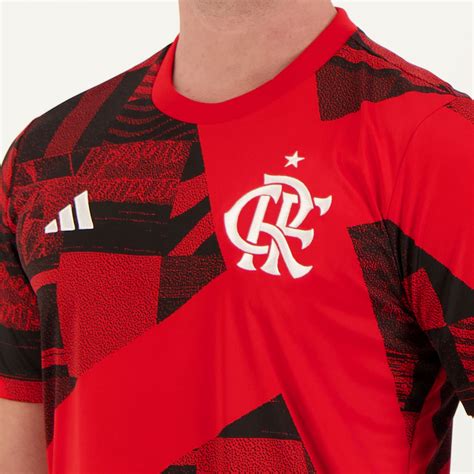 Camisa Adidas Flamengo Pré Jogo 2023 FutFanatics