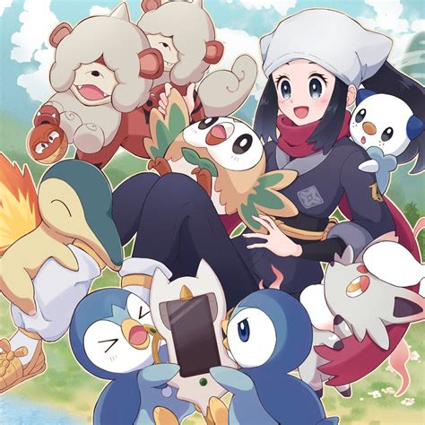 Akari Rowlet Piplup Oshawott Cyndaquil And 2 More Pokemon And 2