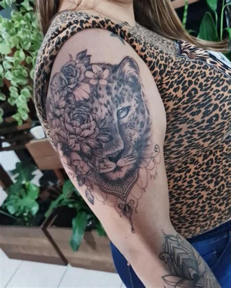 Tatuagem de onça 60 fotos para se inspirar e escolher um desenho lindo