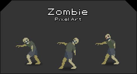 Zombie Pixel Art In 2D Assets UE Marketplace