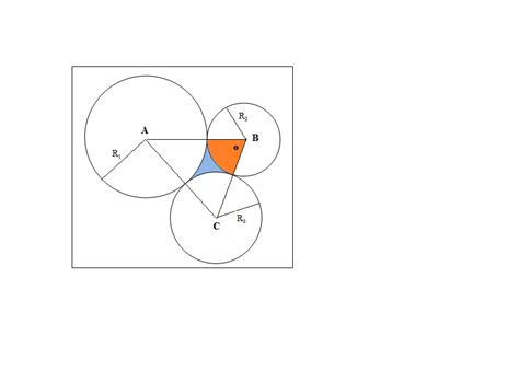 [math] the area of the region bounded by three mutually tangent circles math solves everything